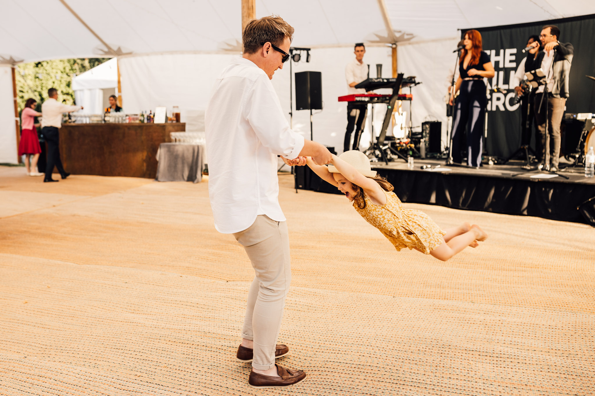 Adam & Jess's Wedding Party at Hatch Farmhouse in Chartham - Olly Knight